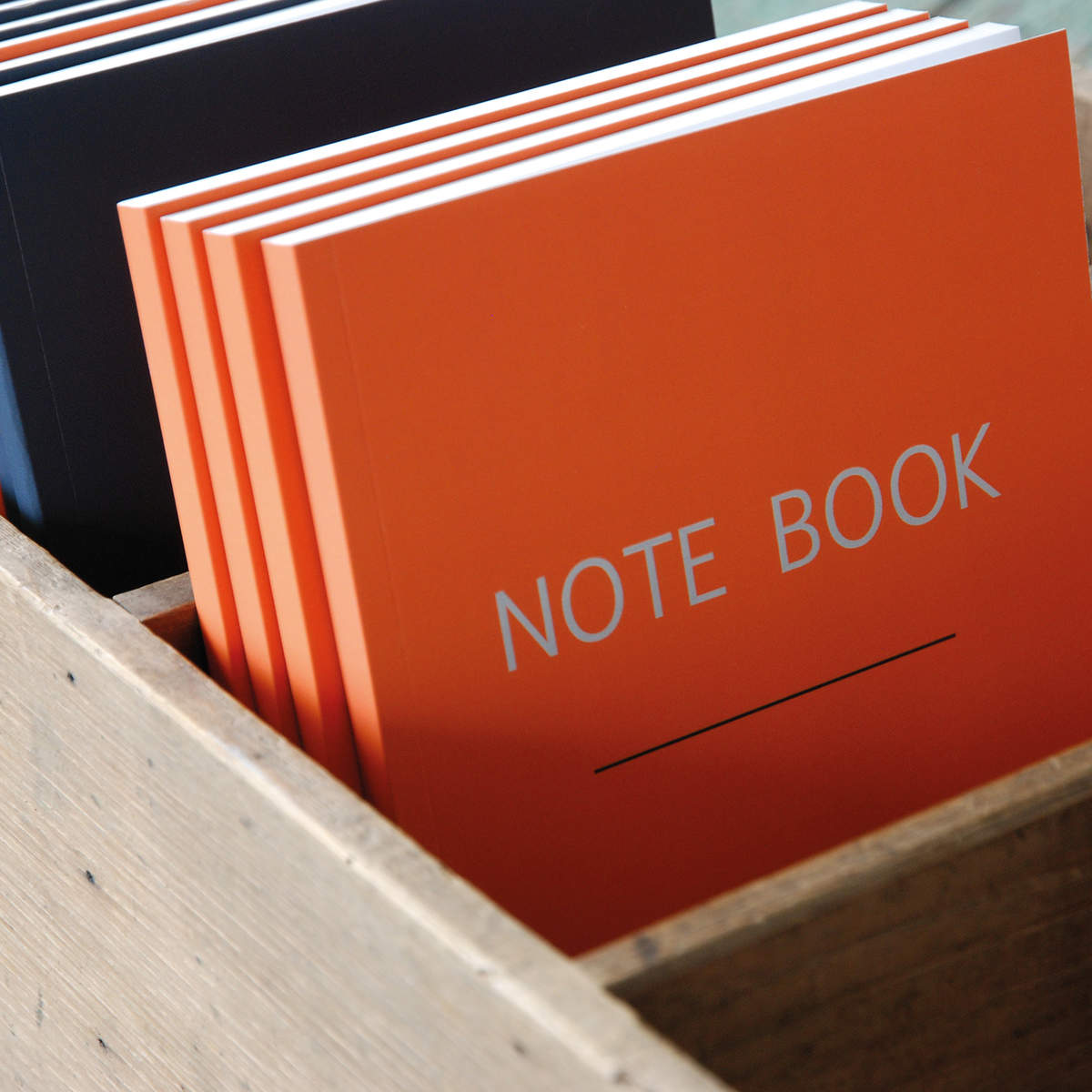 Carnet note-book-17x22-ligne - Orange